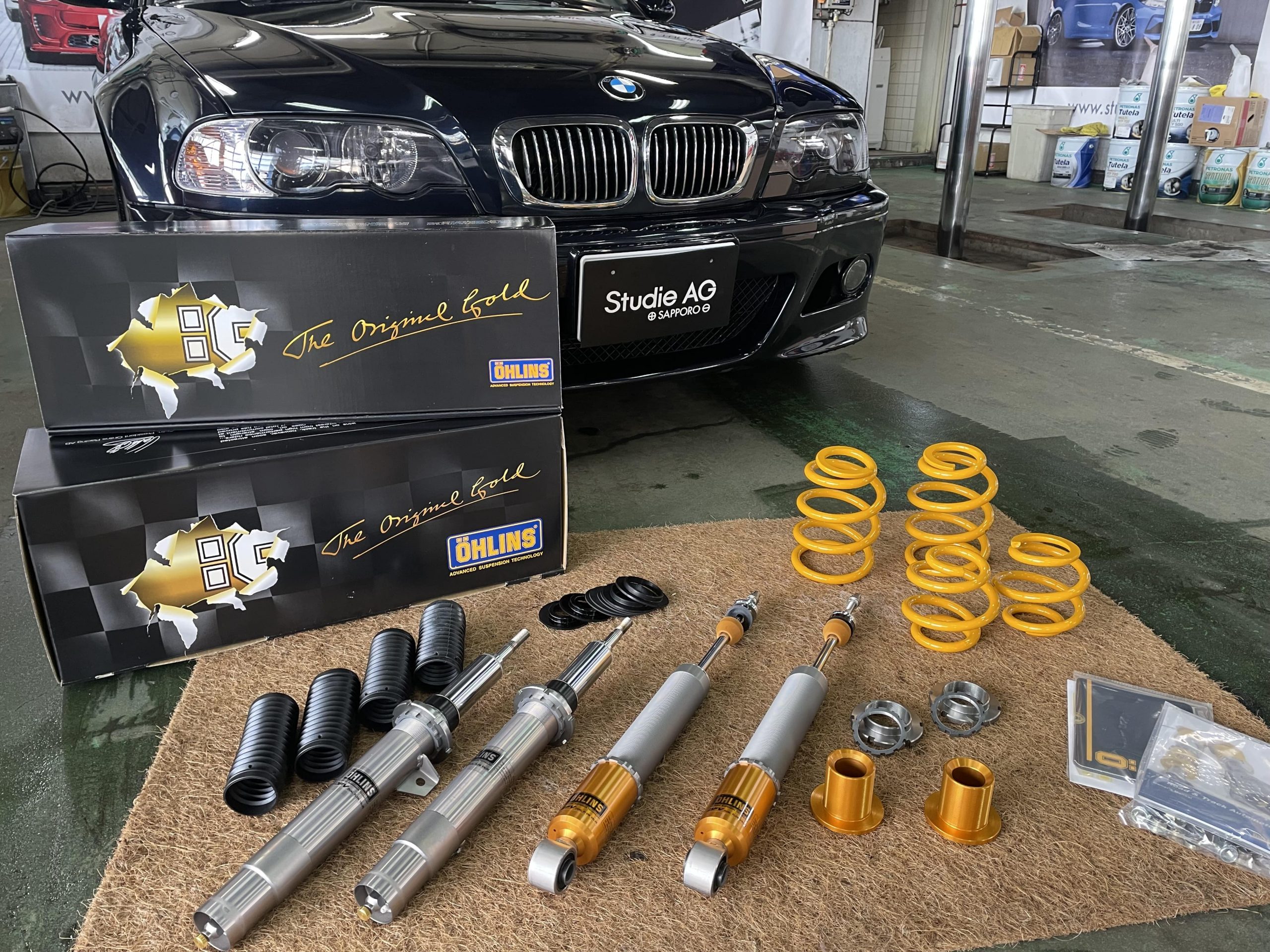 OHLINS 車高調 DFV♪快適な乗り心地も確保したDFVをE46 M3へインストール(^^♪ | Studie[スタディ]