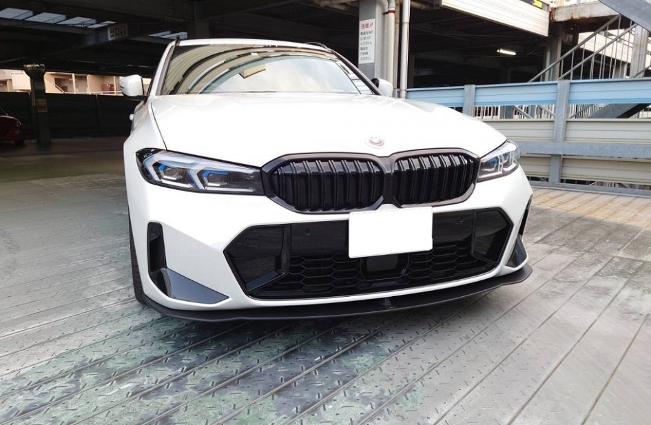 BMW G20 Lci モデル専用のAC Schnitzerフロントスポイラーを早々に装着です♪ | Studie[スタディ]