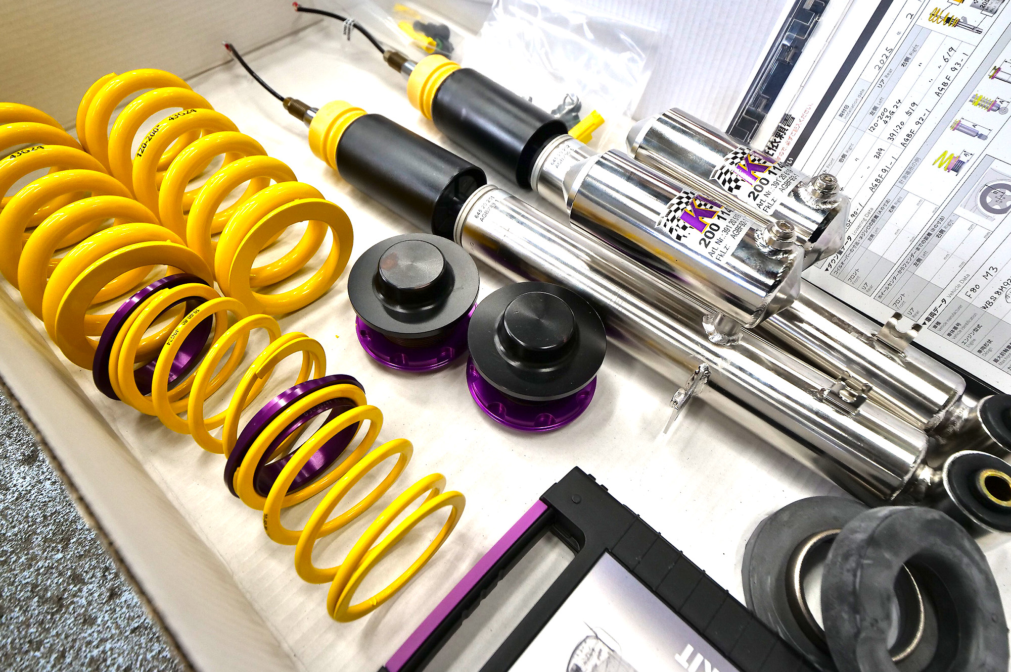 室内のスイッチで減衰調整できるKW DDCをBMW F80M3にセットアップ！ | Studie[スタディ]