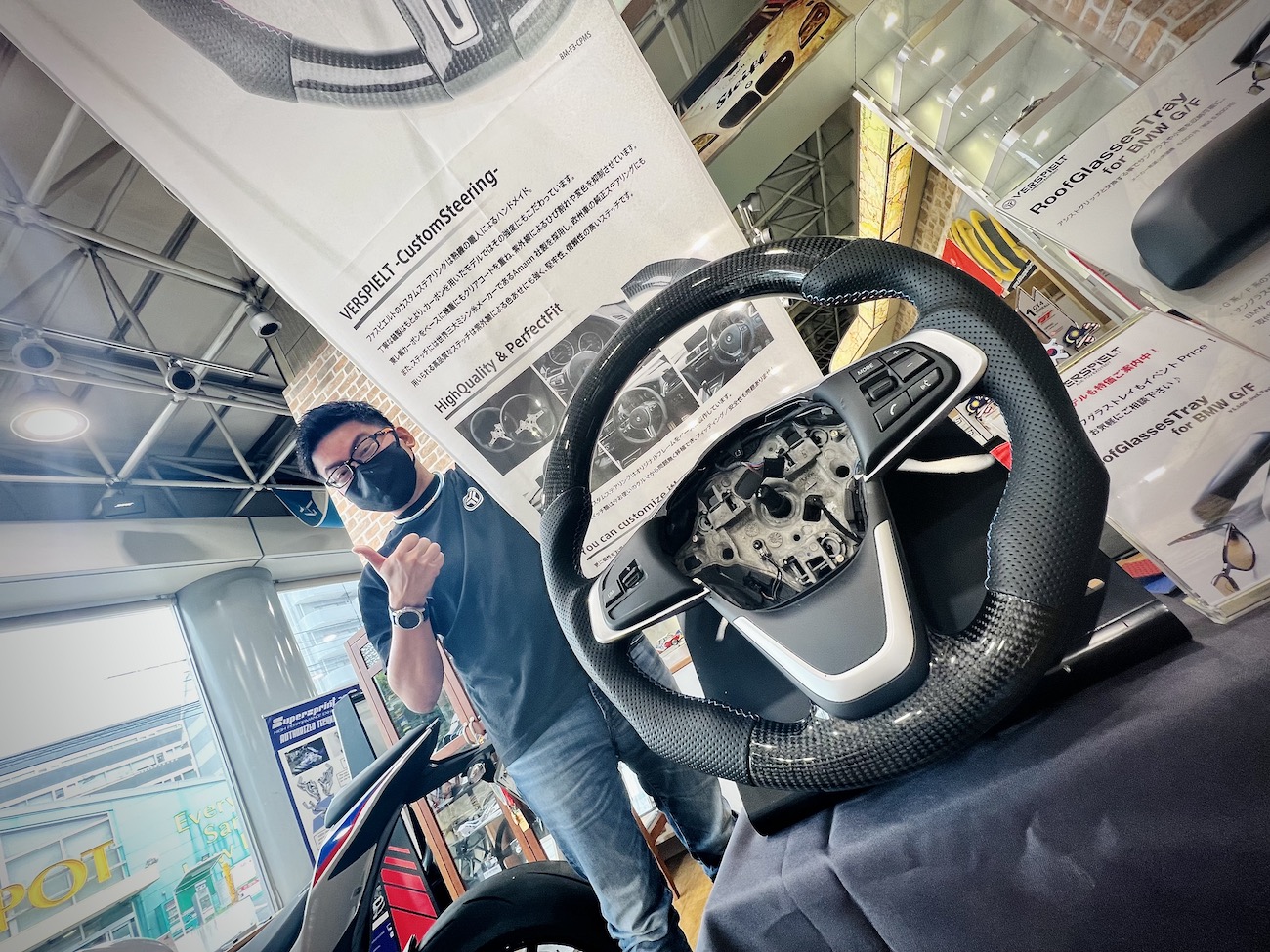 18周年感謝祭ラストウィ〜〜〜クッ！！！いつも触るから重要視して下さい！VERSPIELTカスタムステアリングEVENT(^ ^) | Studie[スタディ]