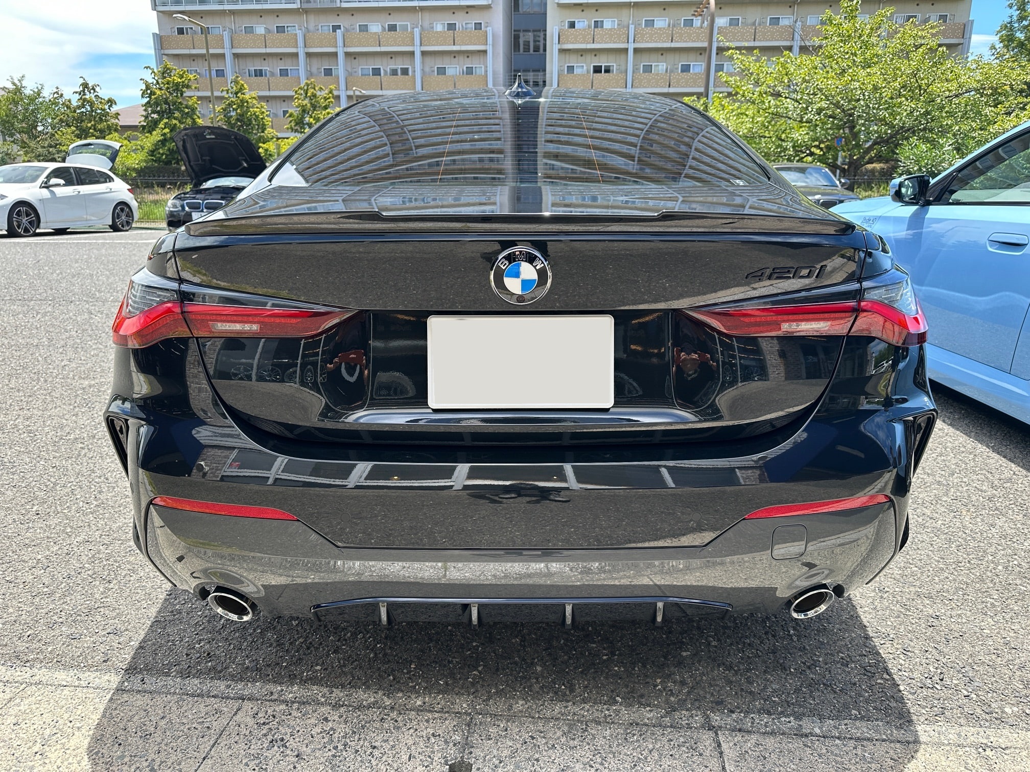 3DDesignトランクスポイラーをBMW G22 420iへ装着です！ | Studie[スタディ]