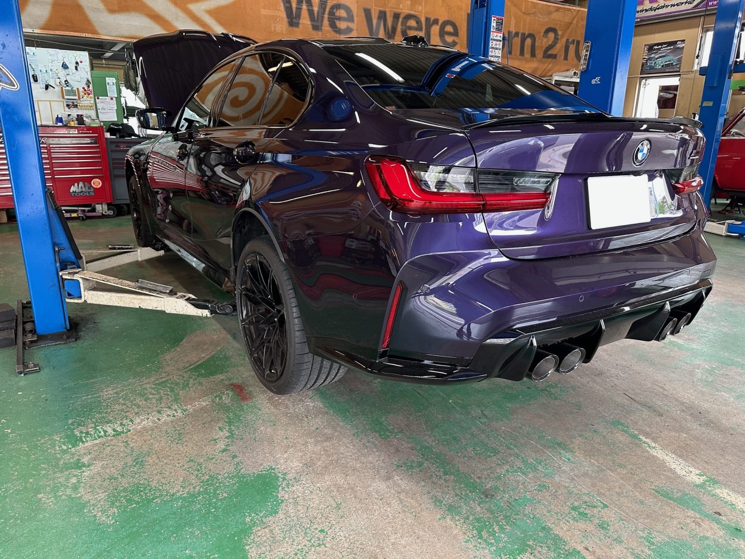 KW HAS スプリングキットを素敵なボディカラーのBMW G80 M3へ装着頂きました(^_^) | Studie[スタディ]